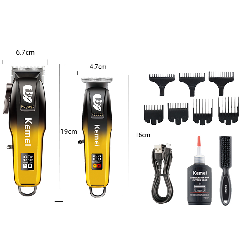 Km-8501 Professional Cordless Hair Clipper Kit for Sculpting and ...