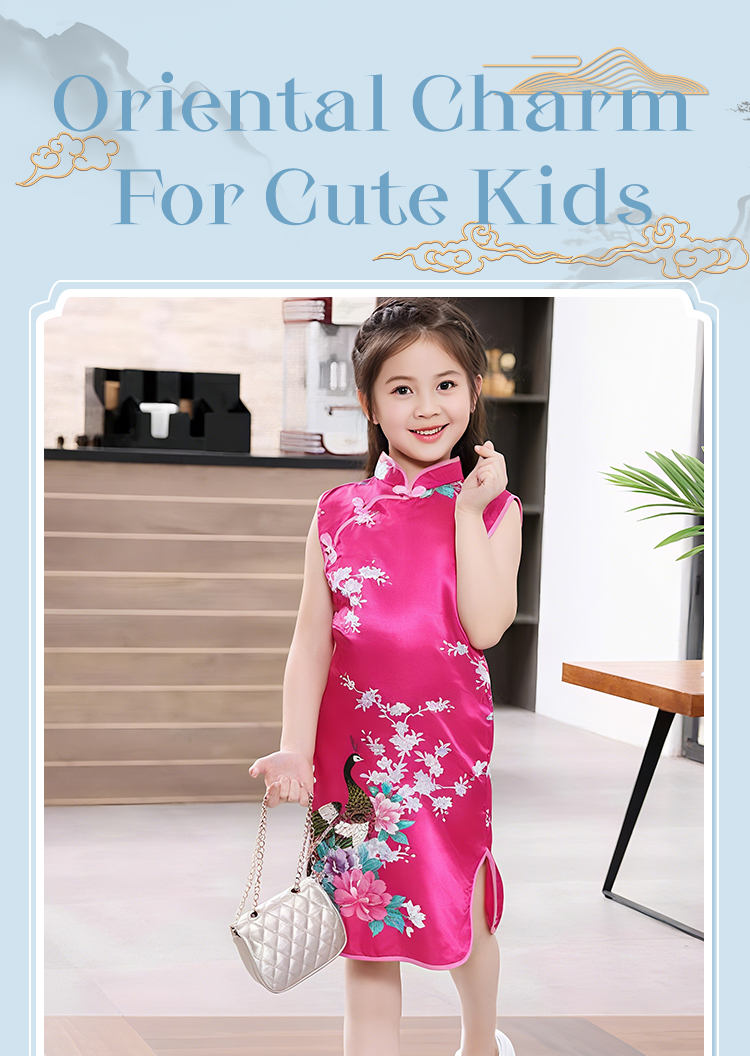 Uniqkids Cheongsam Dress For Kids Girl Princess Dress Chinese Style ...