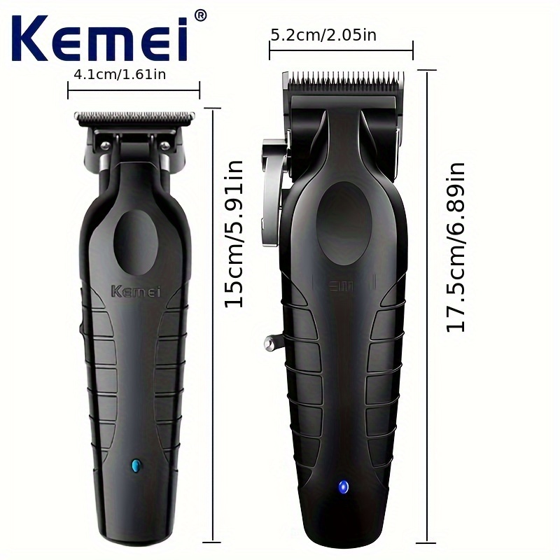 Kemei Home Barber Kit: Professional Cordless Hair Trimmer & Shaver Set ...