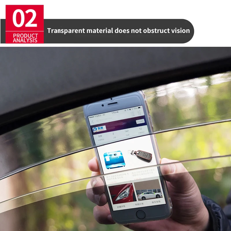 Carstorm Car Mitsubishi L300 Window Visor Vent Shade Deflector Sun/Rain ...