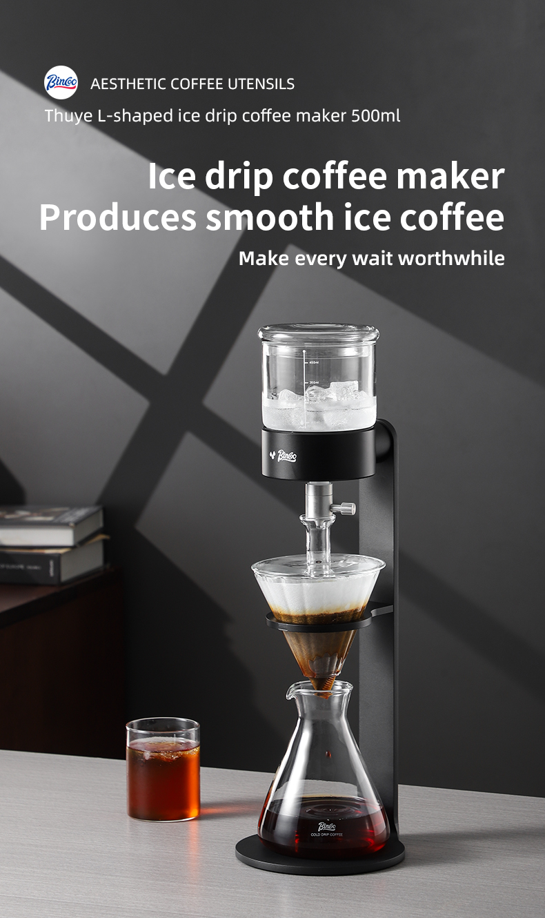 BINCOO L-Shaped Cold Brew Coffee Dripper Cold Brew Drip Coffee Maker ...