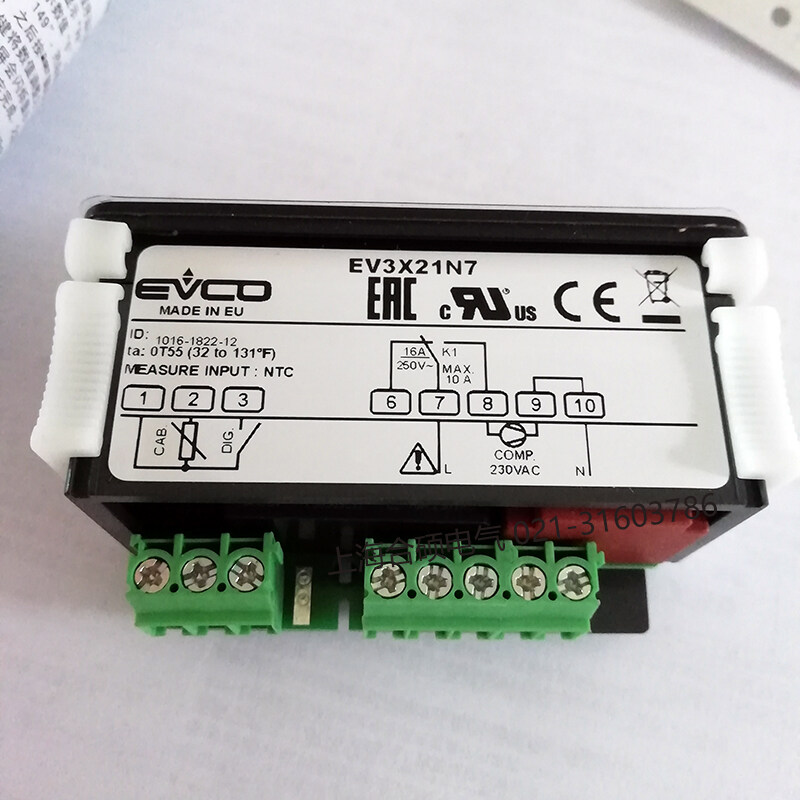 EVCO EV3X21N7 Italy Temperature Controller Thermostat， replace EVK401N7 ...