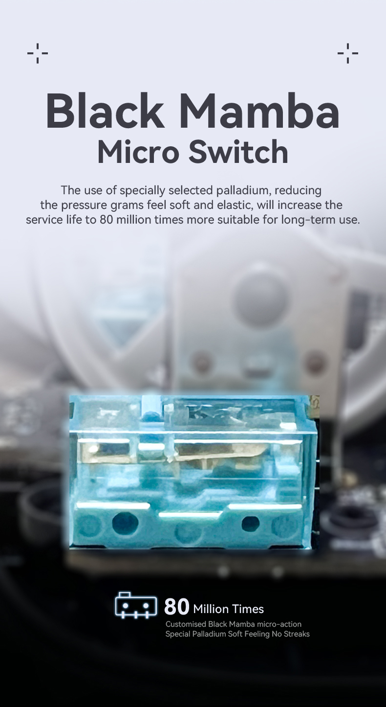 ATTACK SHARK X3 49g Wireless Gaming Mouse - Tri-Mode(USB/2.4G/BT5.2 ...