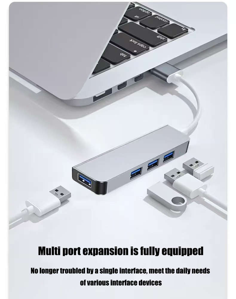USB 4in1 Socket Laptop Tablet Distribution Device USB Port Extension ...
