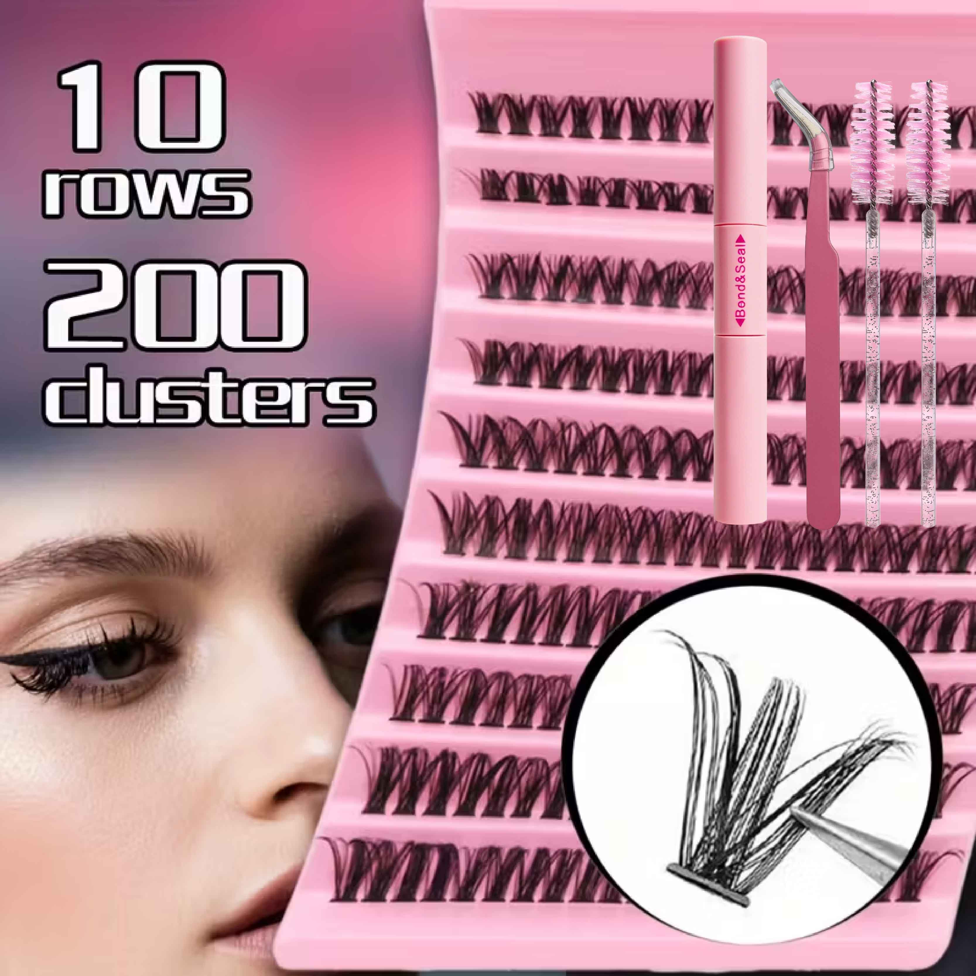 Eyelash Extension Kit with Bond Seal and Brush, Assorted Styles 30D/40D ...
