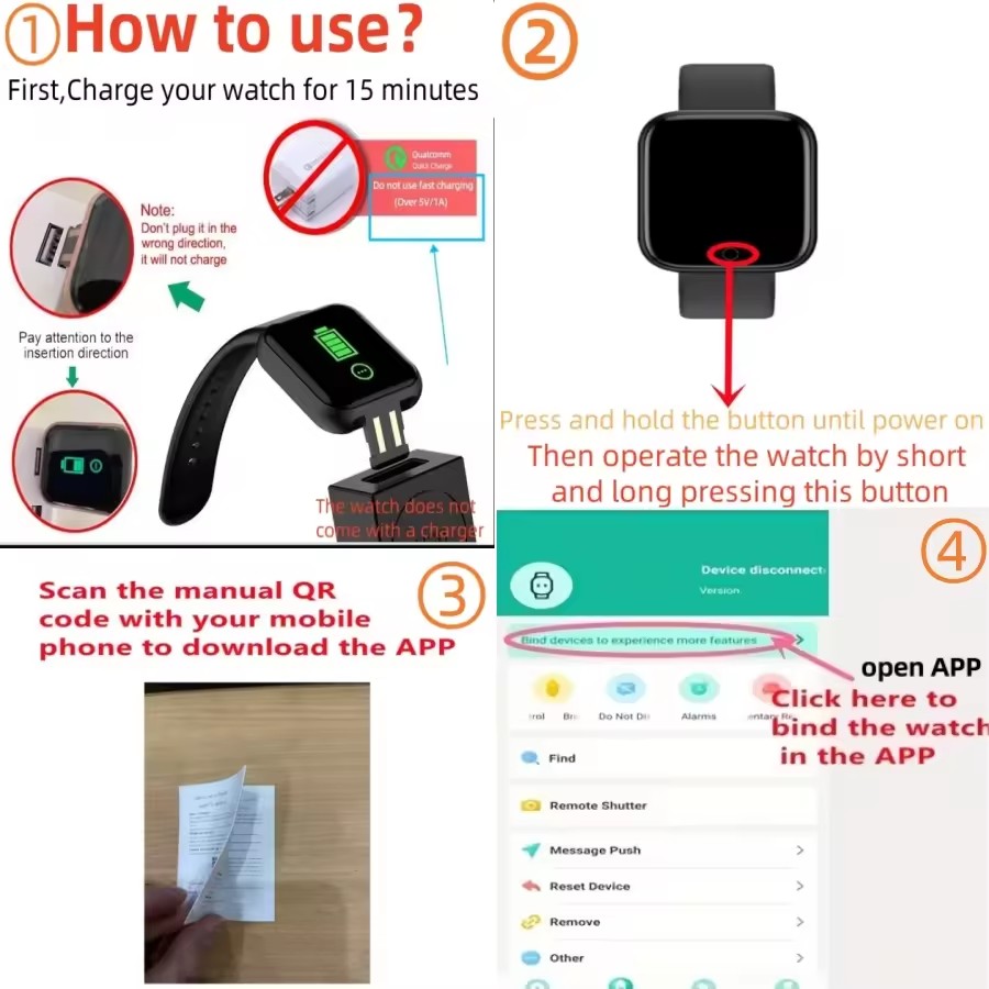 D20 Smart Watch Men Women Multifunctional Bluetooth Connected Phone ...