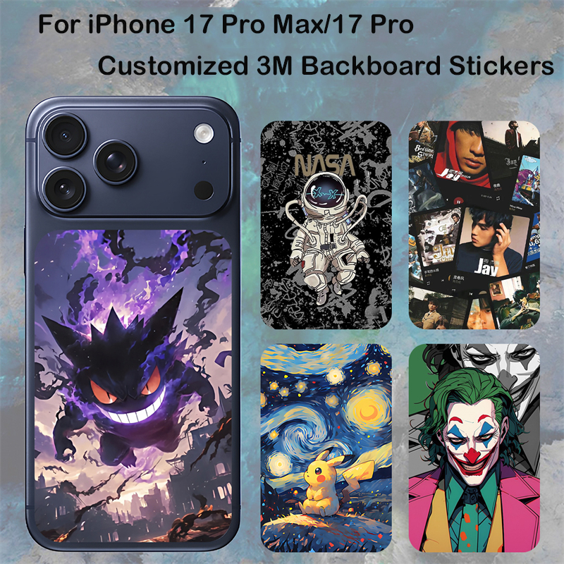 17ProMax for iPhone 17 Pro Max Customized 3M Backboard Stickers ...