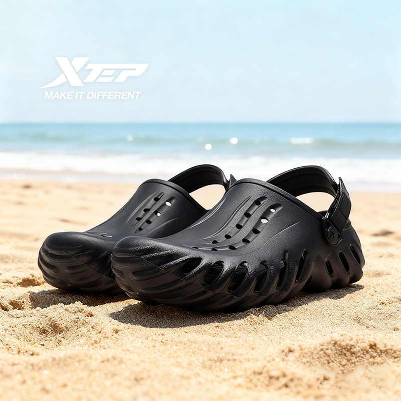 XTEP Men's Clogs Sandals EVA Non-slip Waterproof Lightweight Removable ...
