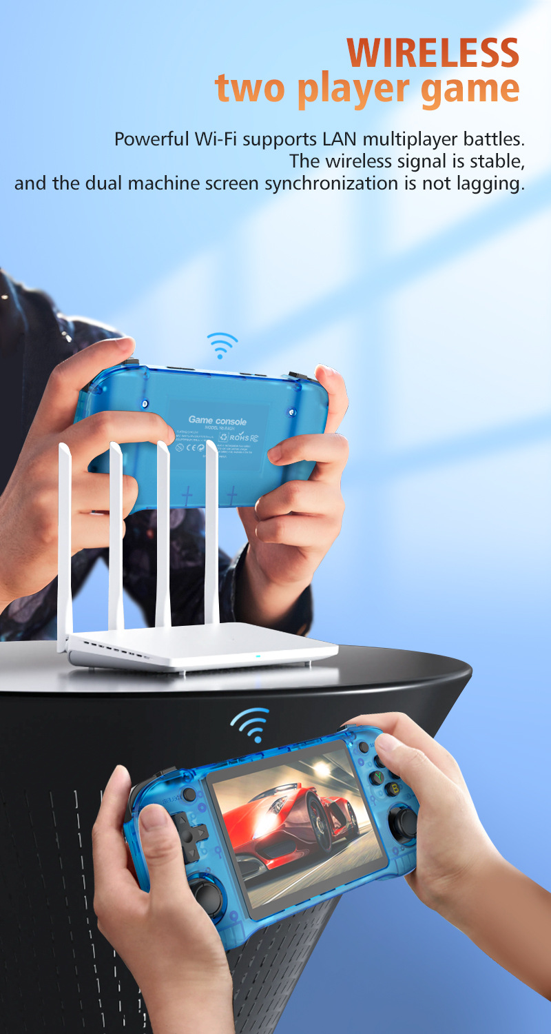 R46H Handheld Game Console Retro Open Source Game Console 4.5 Inch ...