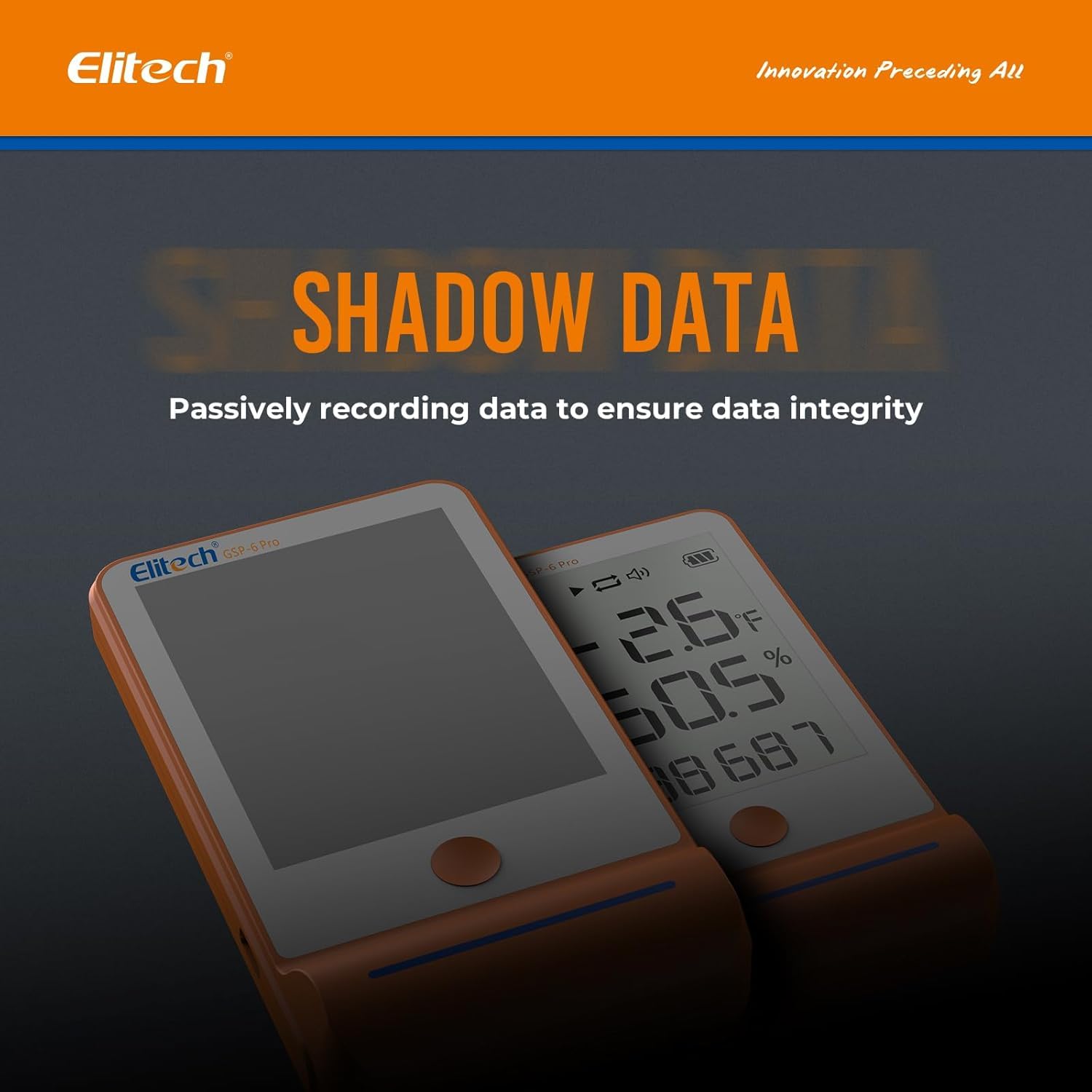 Elitech Bluetooth Thermometer Data Logger Temperature with Shadow Data ...