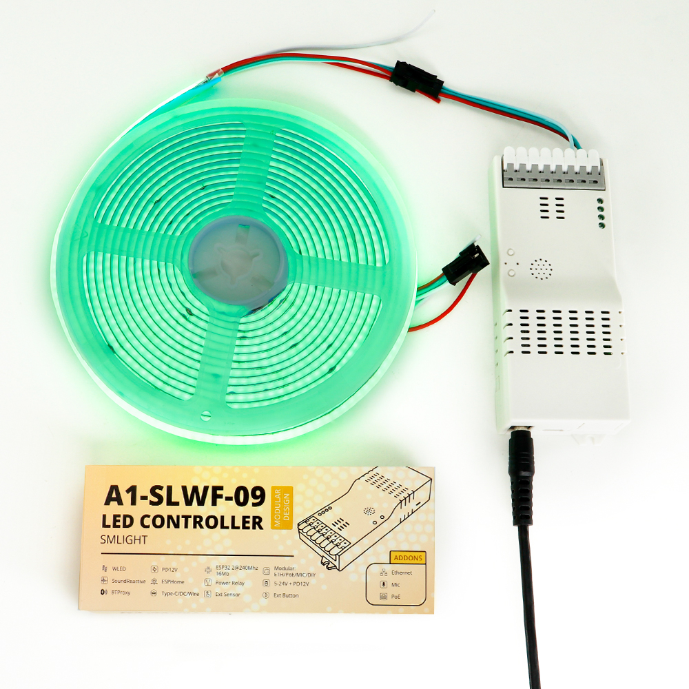 SMLIGHT A1-SLWF-09 WLED Ethernet PoE Home Assistant LED Controller For ...