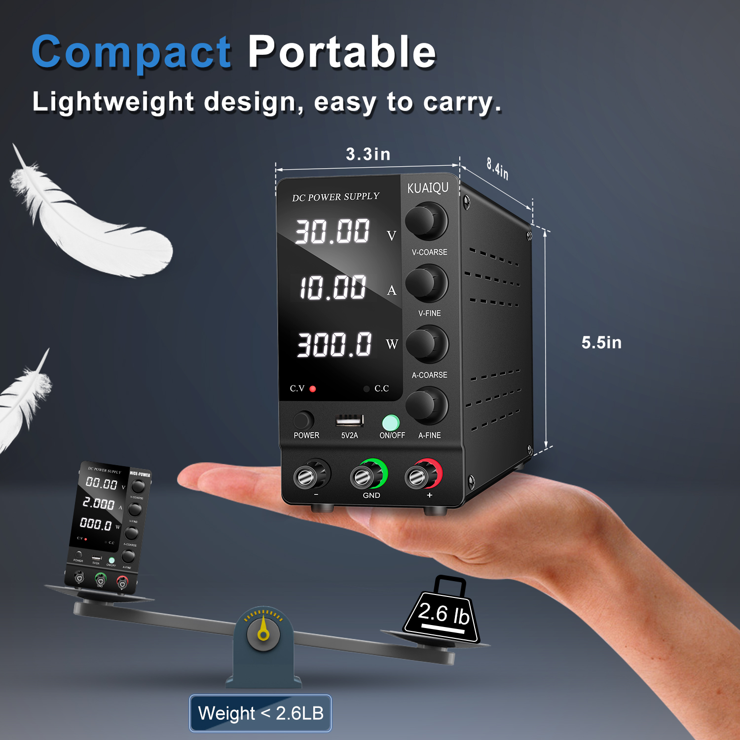 KUAIQU DC Power Supply 32V 120V 60V 30V 10A 6A 3A Adjustable Current ...