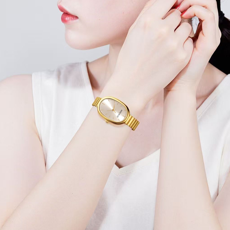 Oval Watch Small Dial Quartz for Women Vintage Style Birthday Gift ...