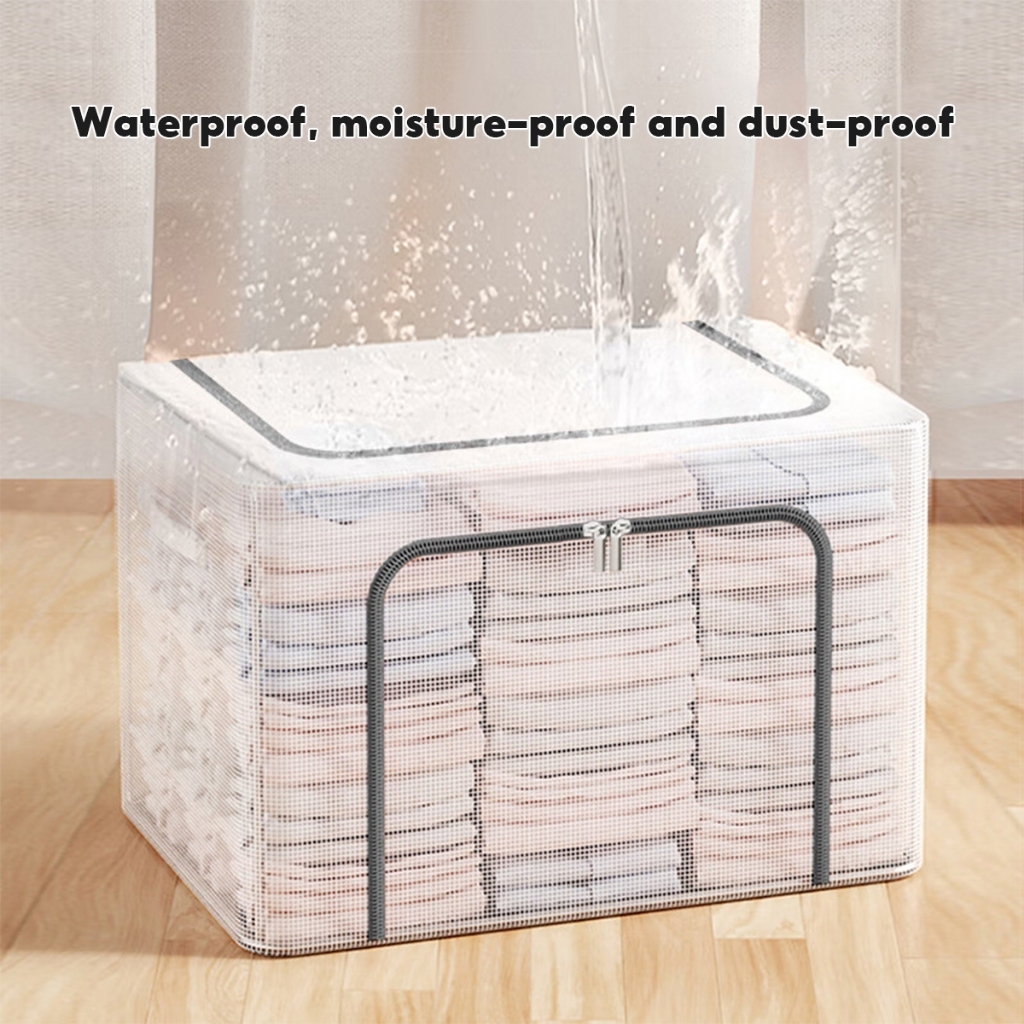 Extra Large Capacity Transparent box Foldable Storage Box For Clothes ...