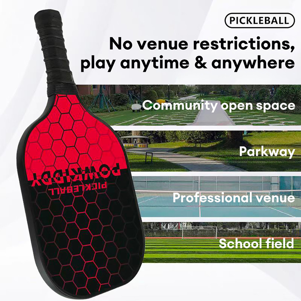 Pickleball racket set Fiberglass Poplar Surface Rackets for Pickle Ball ...