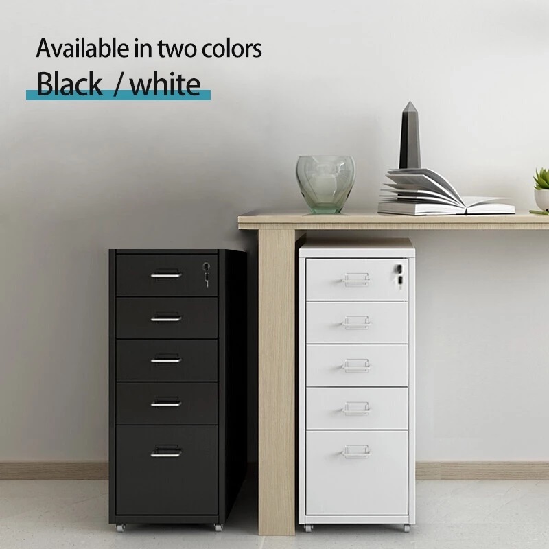 Metal Cabinet With Lock 3/5/6L Unit-Minimalist Home Office Drawer File ...