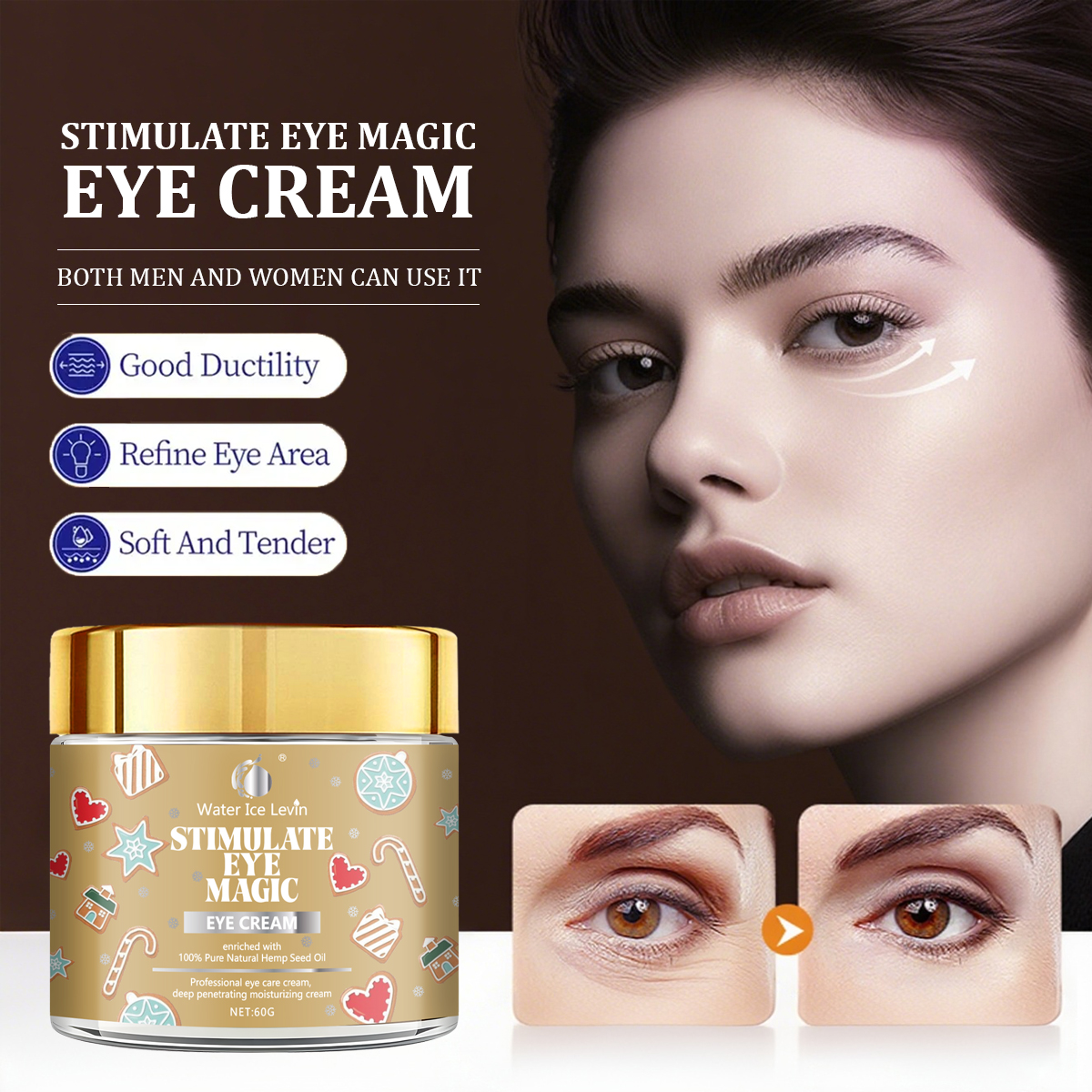 Expert Eye Cream with Retinol, Caffeine, and Hemp Seed Oil | Fights ...