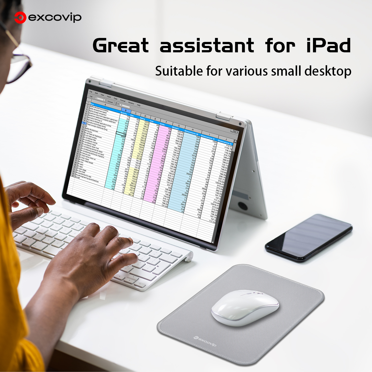 Mini Mouse Pad, Square, Minimalist Style, Soft and Comfortable ...