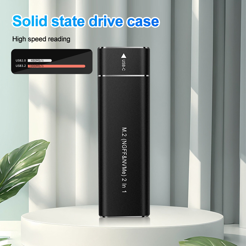 (PHI Stock) Dual Protocol M2 SSD Case M.2 NVMe SATA SSD Enclosure ...