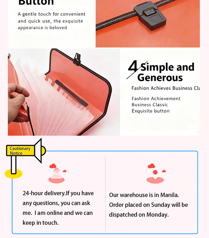 A4 File Organizer Folder For Long Bond Paper Expanded Envelope With ...
