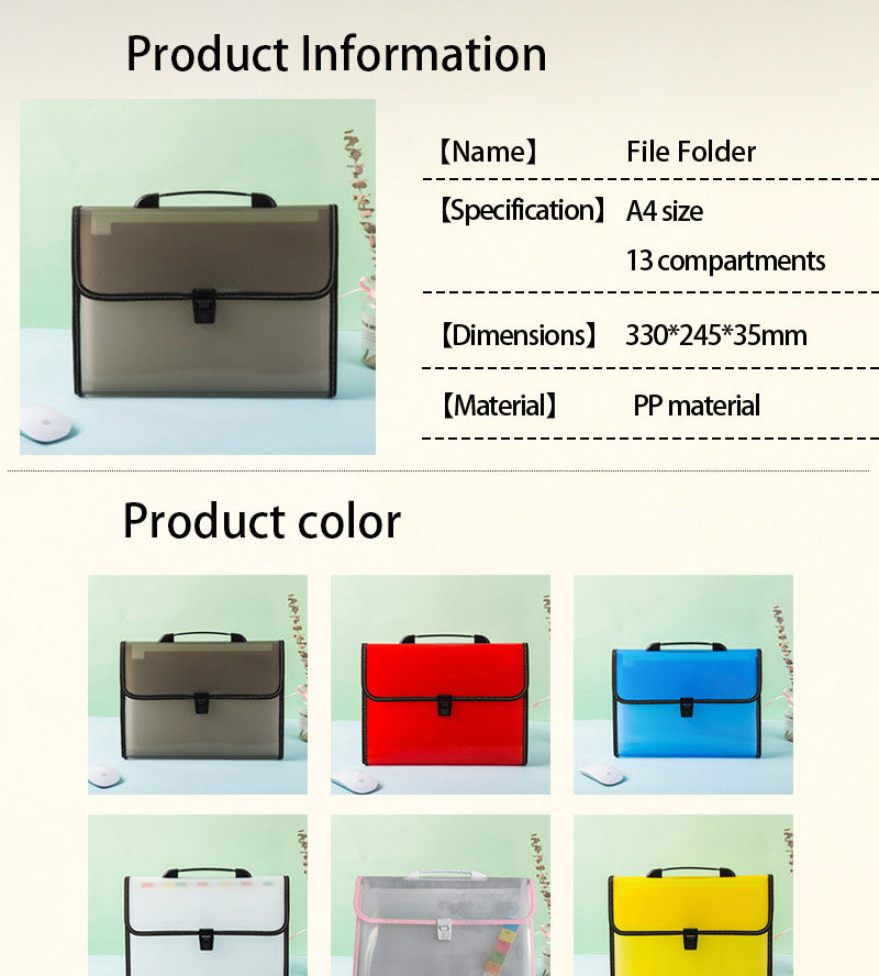 A4 File Organizer Folder For Long Bond Paper Expanded Envelope With ...