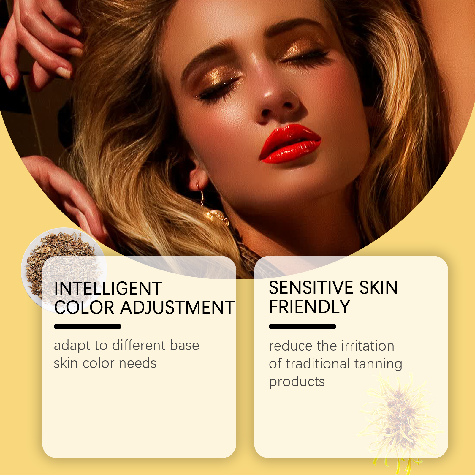 OUHOE Natural Tanning Essence Summer Gentle Long-Lasting Nourishing ...