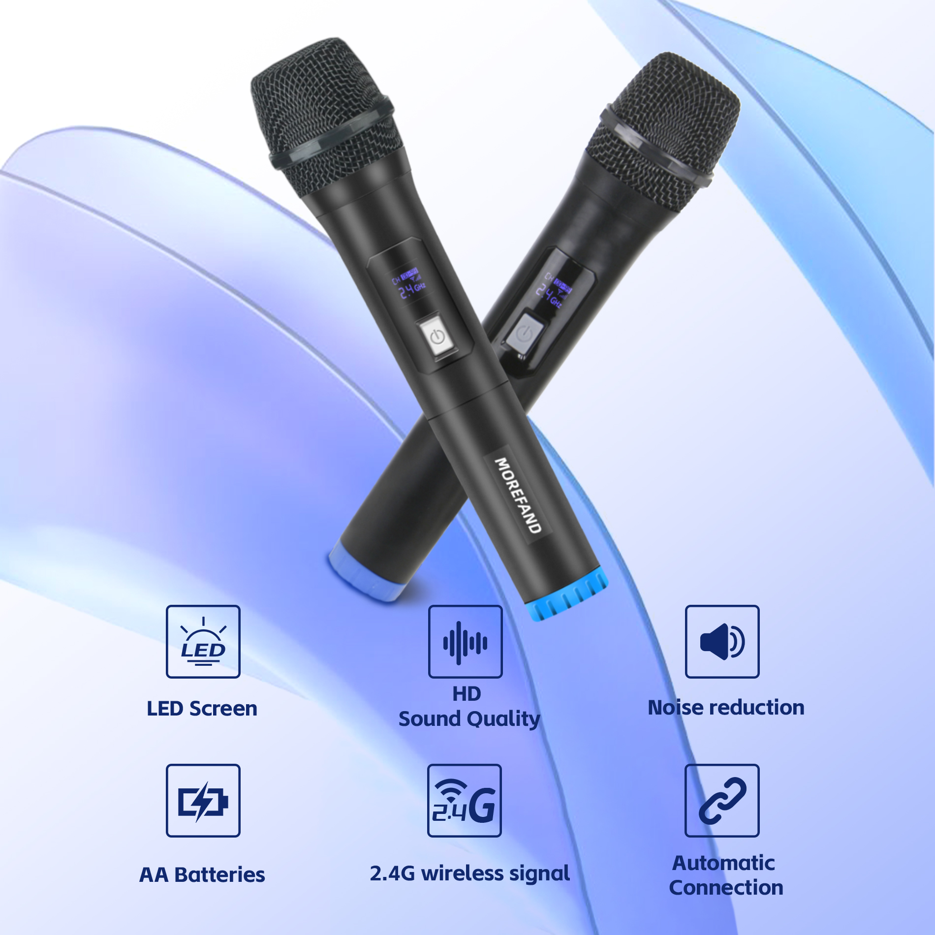 UHF Microphone, wireless microphone,308 150-meter receiving distance ...