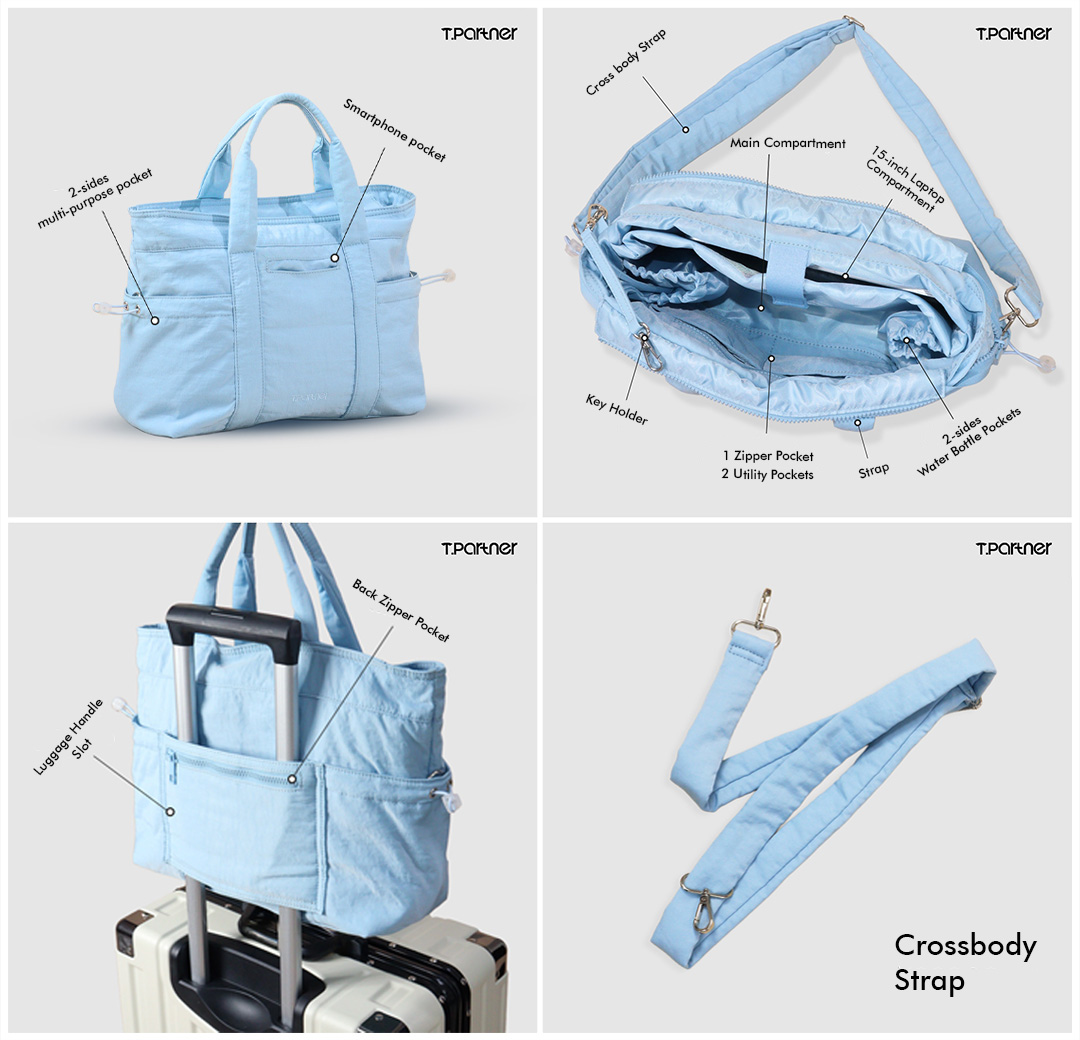 TPartner Cloudy Tote BAG — Tote bag with shoulder strap, soft fabric ...