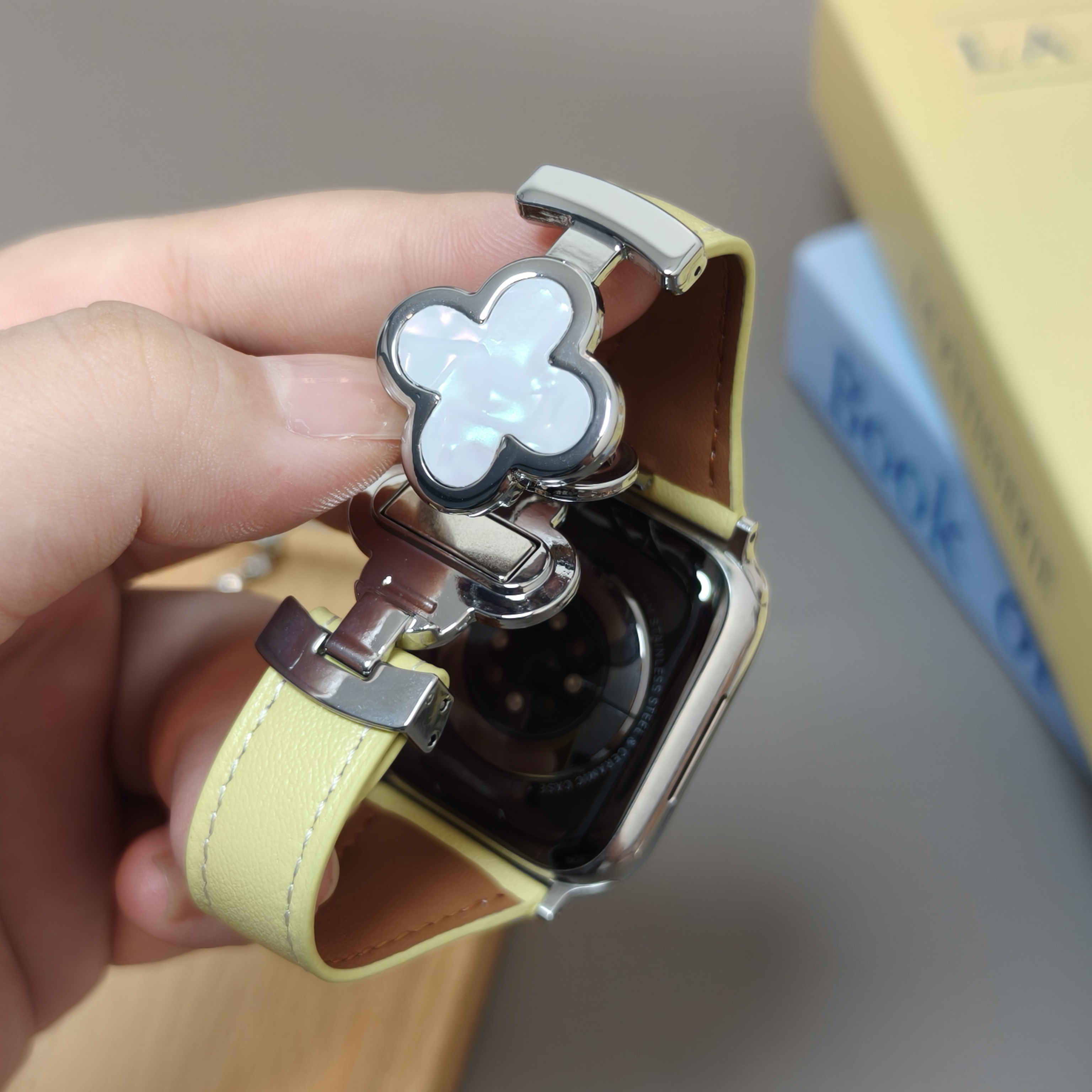 Exquisite Genuine Leather Strap For iWatch Series Ultra 11 10 9 S8 7 6 ...