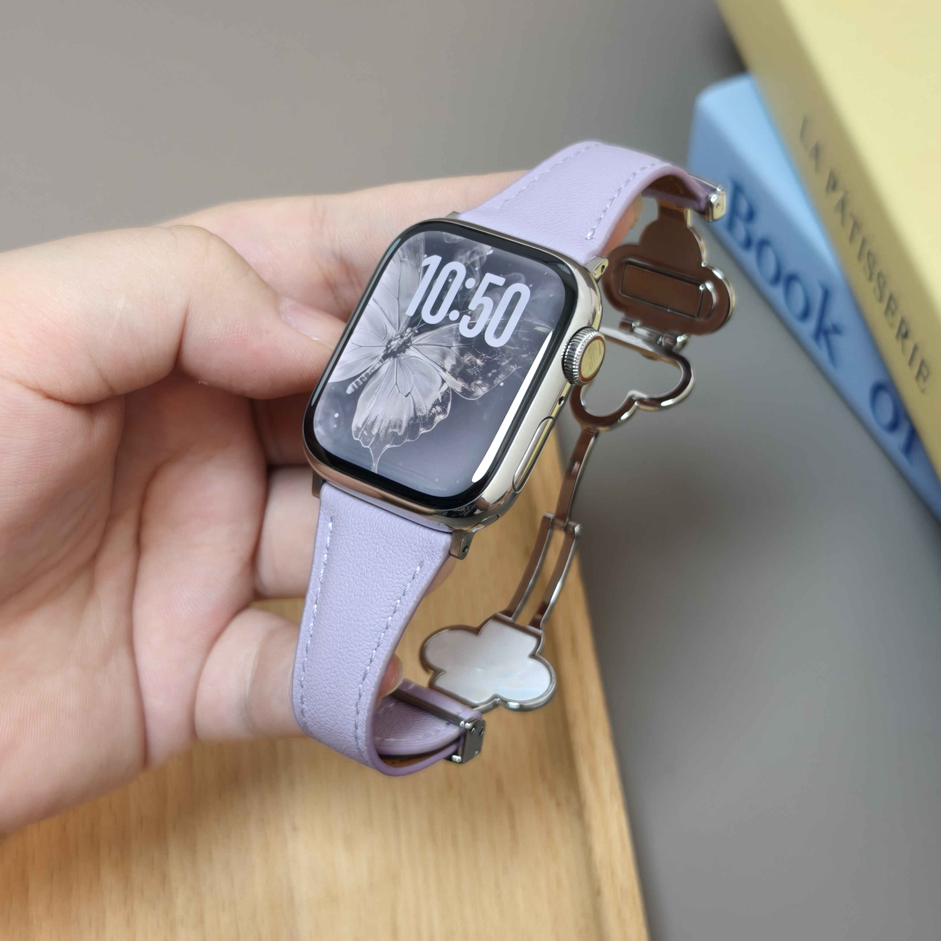 Exquisite Genuine Leather Strap For iWatch Series Ultra 11 10 9 S8 7 6 ...