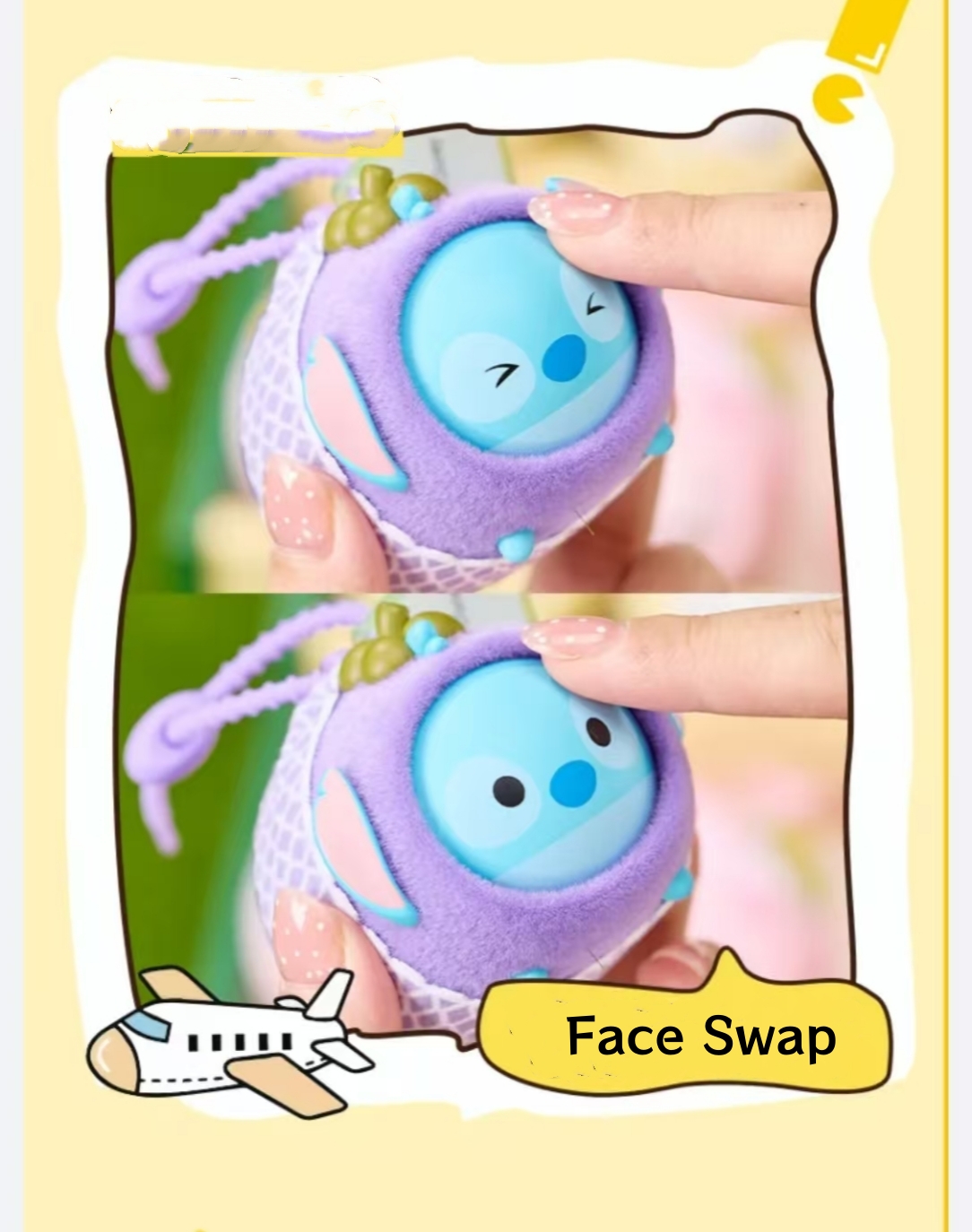 Disney TSUM TSUM Fruit Flocked Face Swap Series Blind Box Toy ...