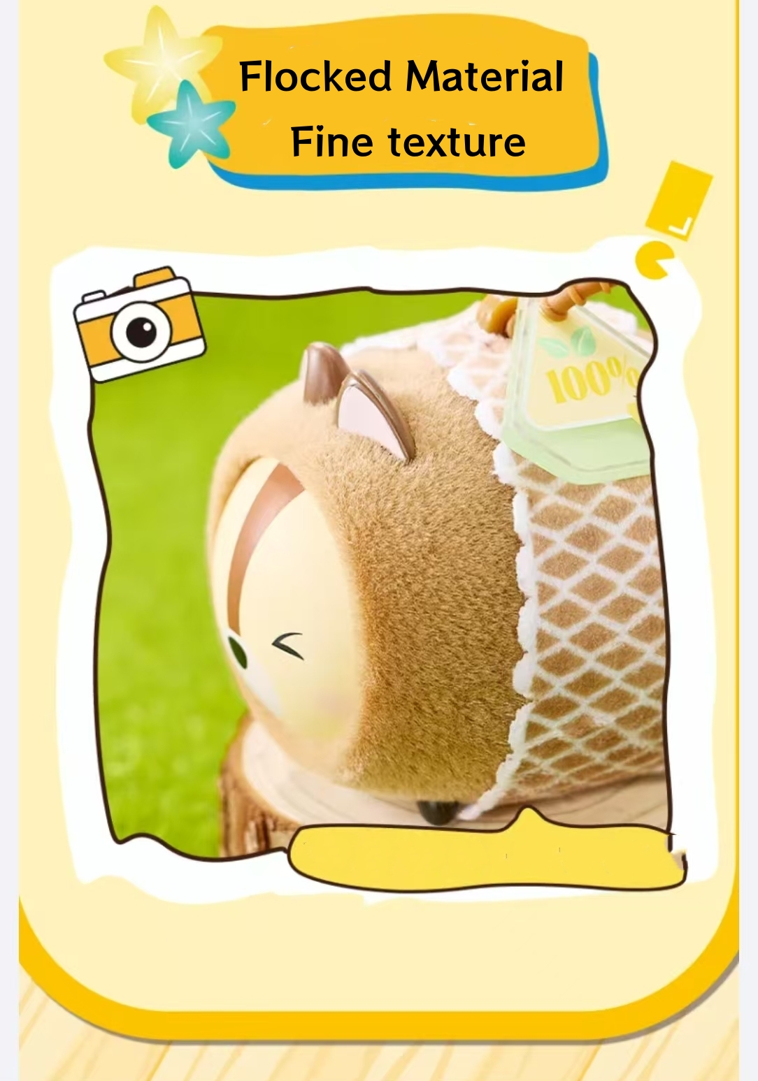 Disney TSUM TSUM Fruit Flocked Face Swap Series Blind Box Toy ...