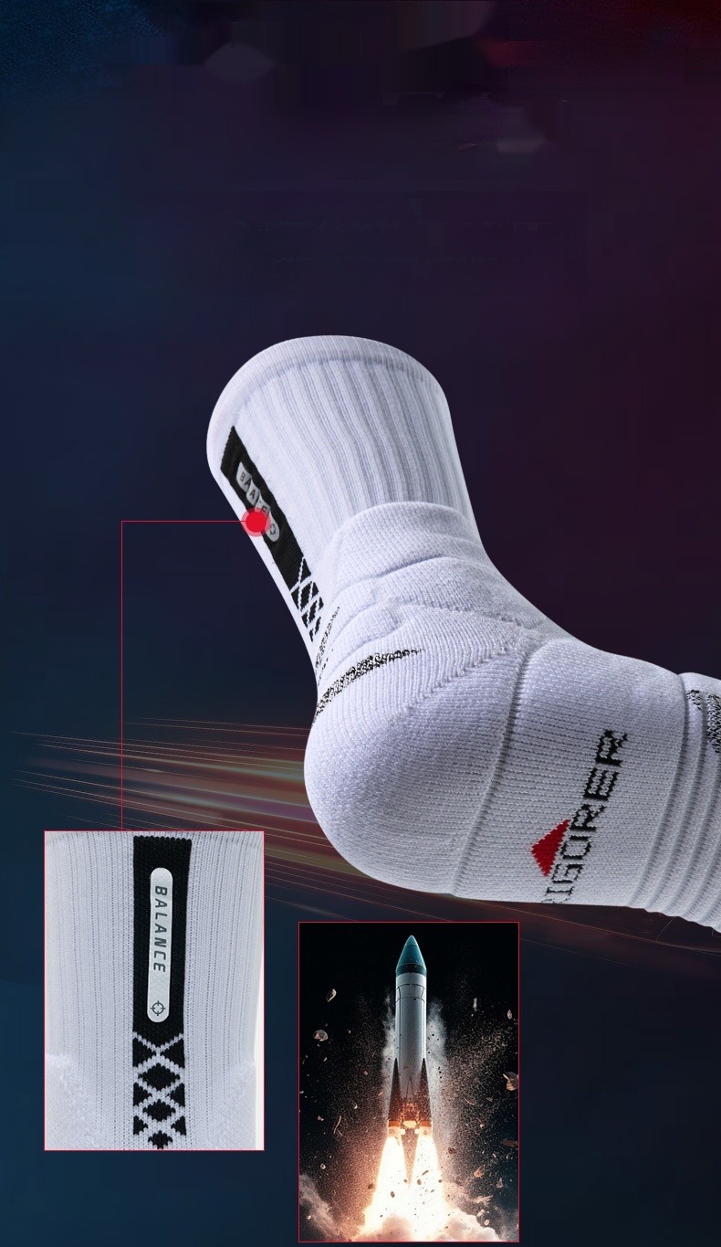 Rigorer Basketball Socks Men's Practical Professional Elite Socks Long ...