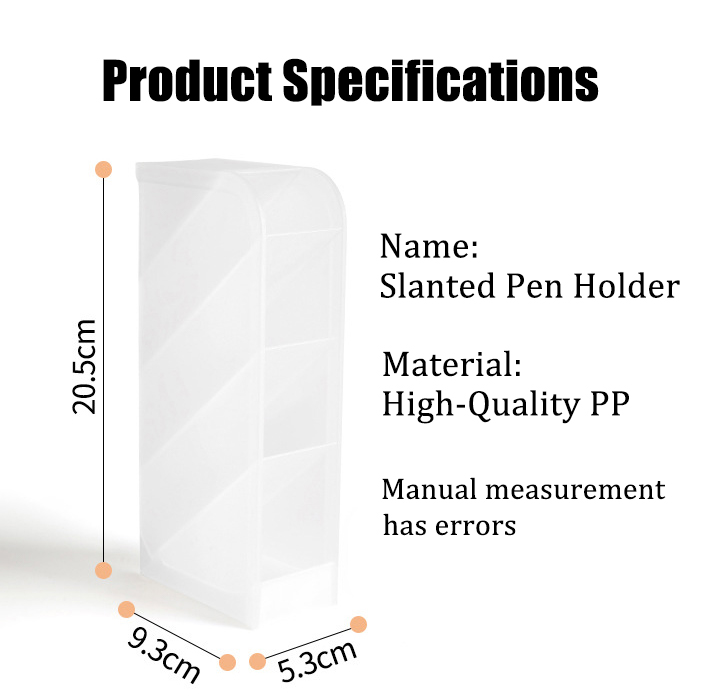 Slanted Desktop Pen Holder Step Design Student Desk Office ...