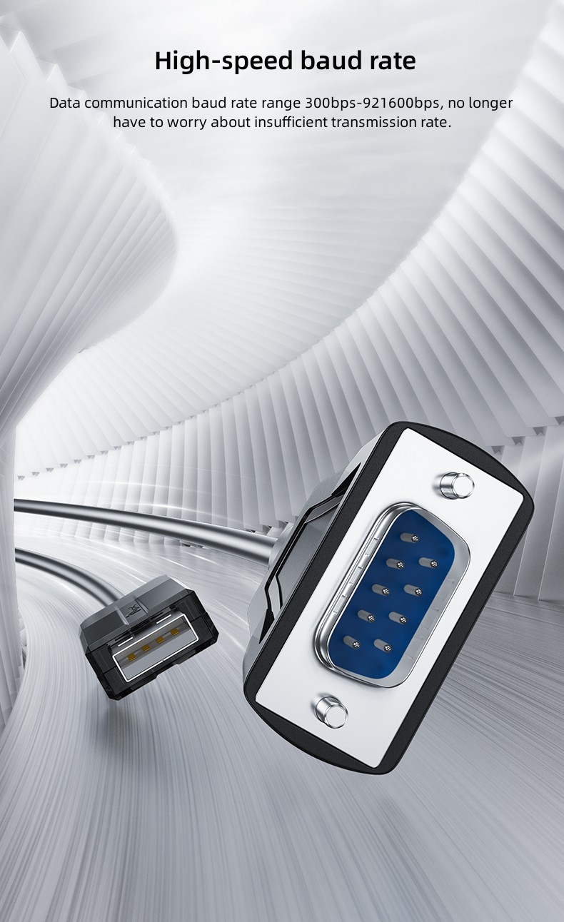 DTECH USB 2.0 to RS232 Serial Cable Male DB9 to COM Port Adapter ...