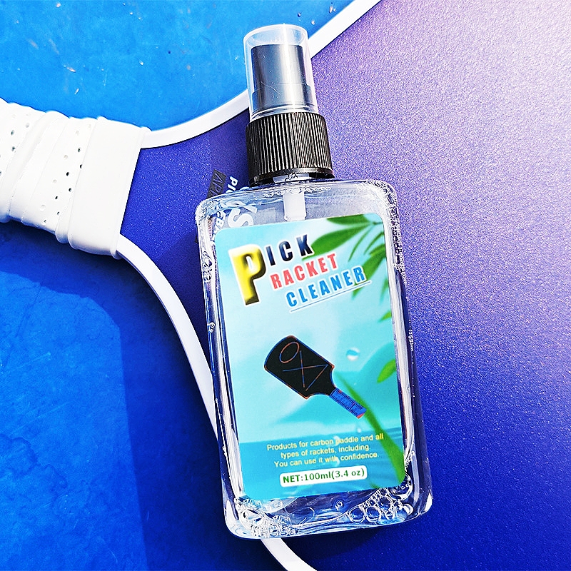 Pickleball Paddle Cleaner 100ml，Free sponge wipe and cleaning cloth ...