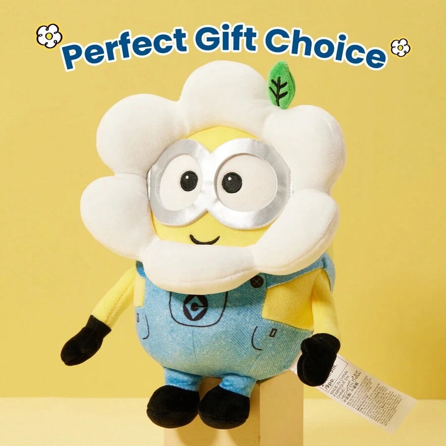 MINISO Minions Series - 9-inch Flower Design Minion Plush Toy Soft ...