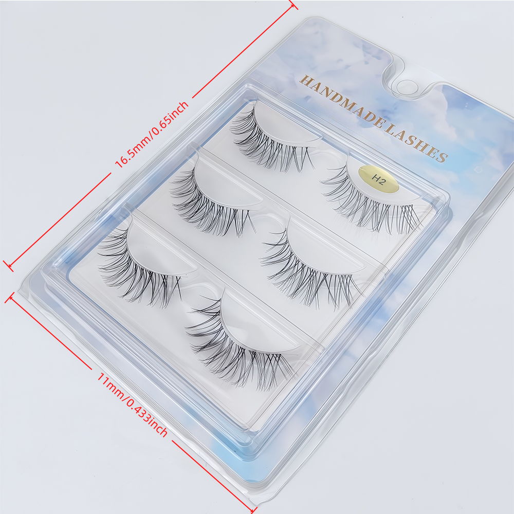 Parties, or Special Events, 3 Pairs H2 Style False Eyelashes - Ideal ...