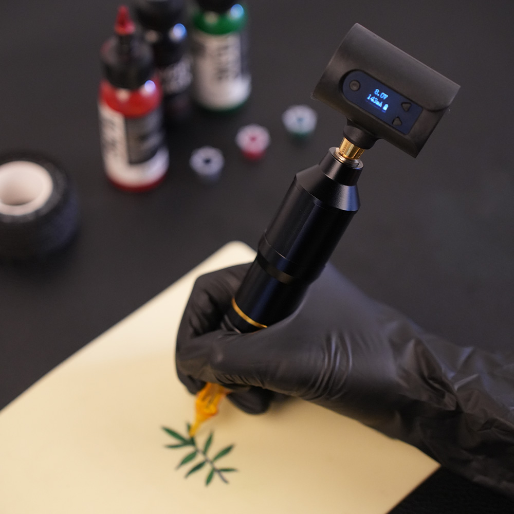 YILONG Wireless Tattoo Pen Machine, RCA Interface, Type-C Charging Port ...