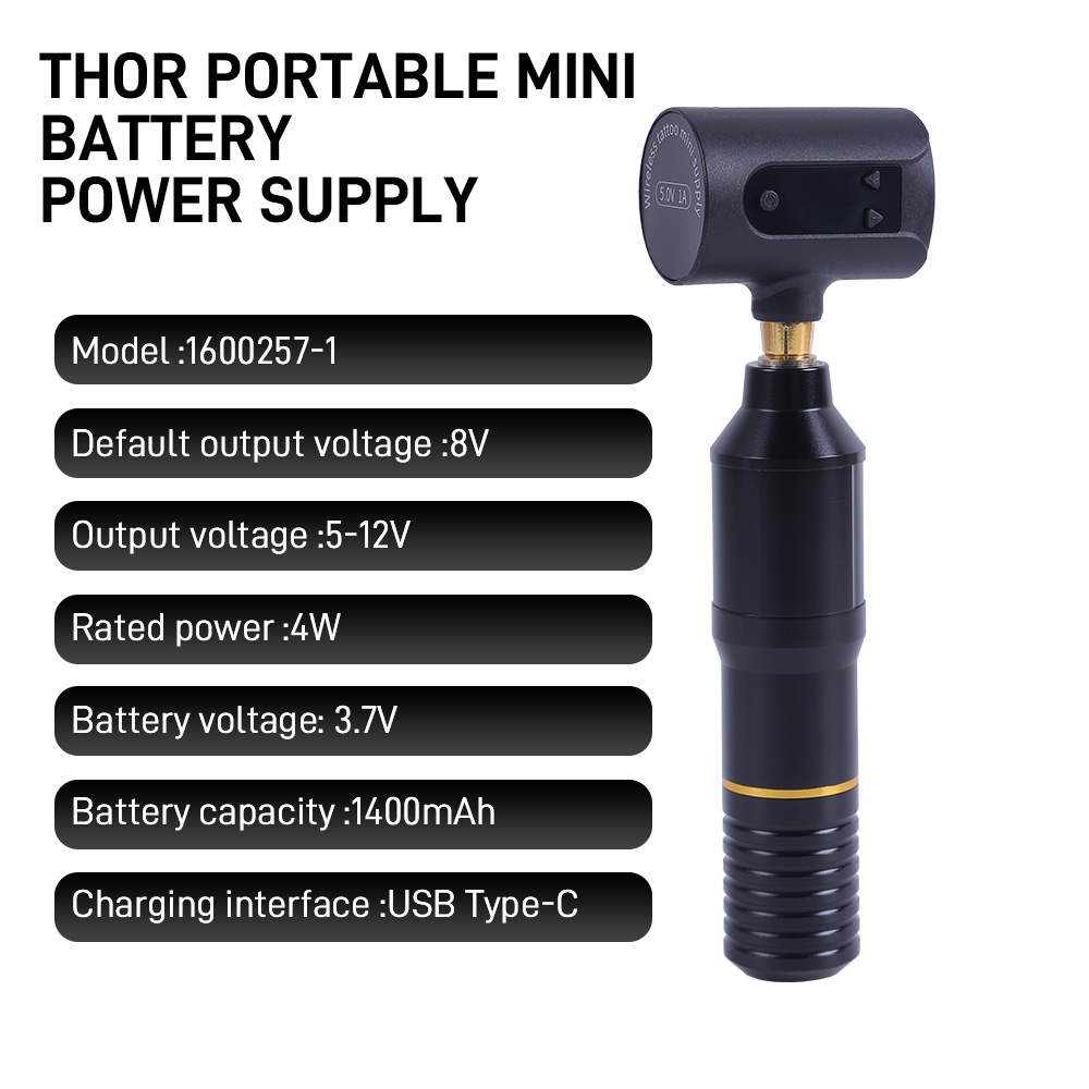 YILONG Wireless Tattoo Pen Machine, RCA Interface, Type-C Charging Port ...