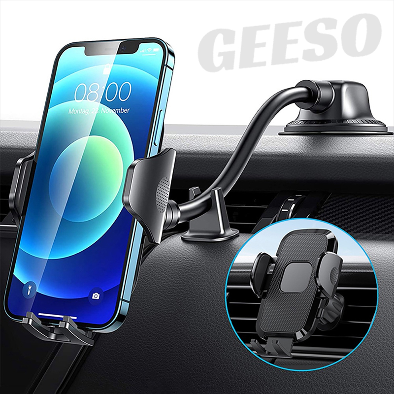 GEESO Universal Car Phone Holder Bracket Suction Cup Type Dashboard ...