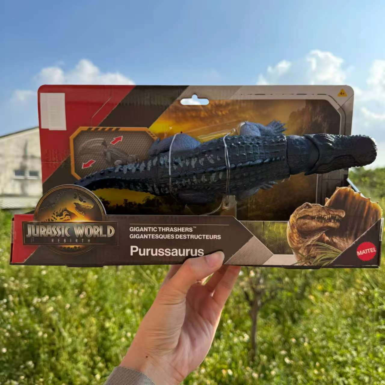 Mattel Jurassic World Rebirth Gigantic Thrashers Dinosaur Figure ...