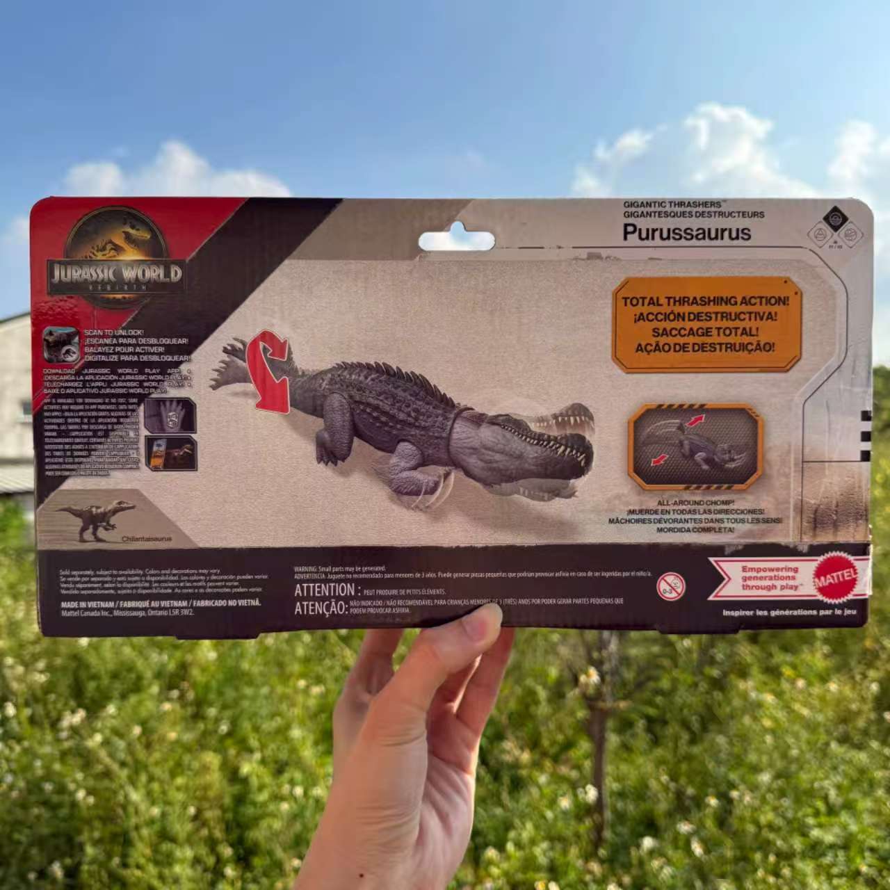 Mattel Jurassic World Rebirth Gigantic Thrashers Dinosaur Figure ...