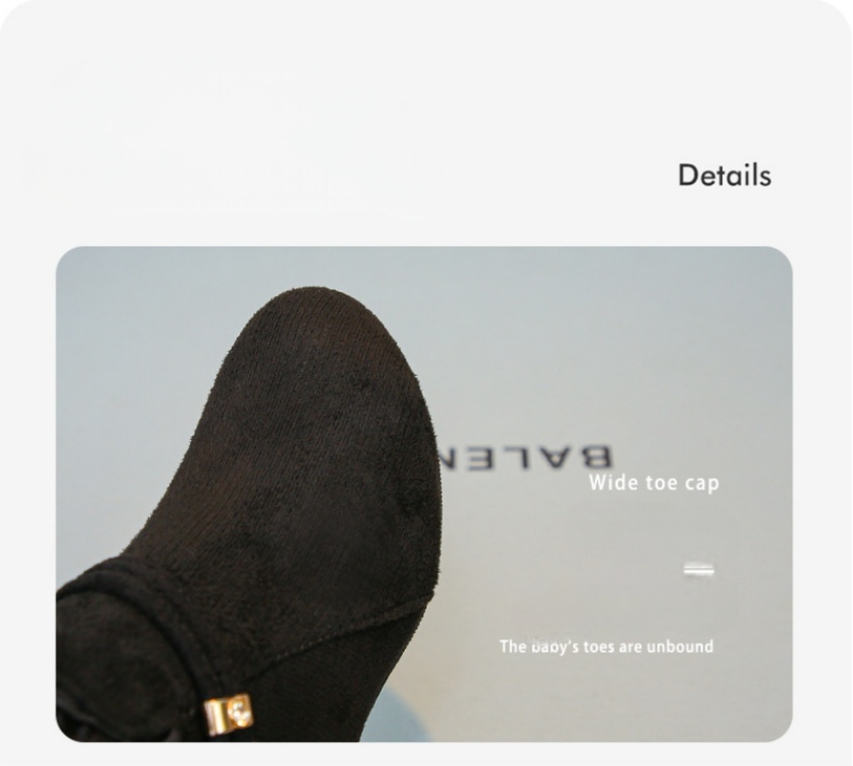Pep Black Suede Princess Ankle Boots with Heel for Kids New Fashion zip ...