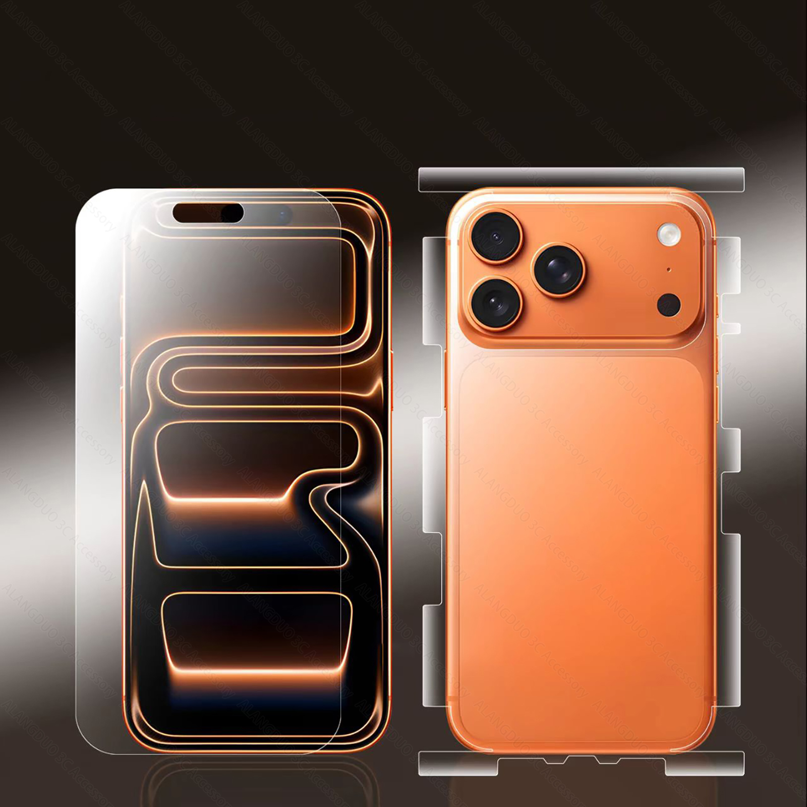 Front Back Hydrogel Film For iPhone 17 16 15 Pro 17Pro Max Plus Air ...