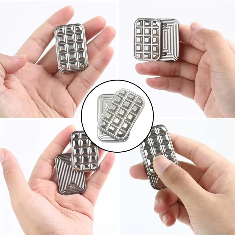 1PC Mini Fidget Mechanical Slider Magnetic Push Card Haptic Pushing ...