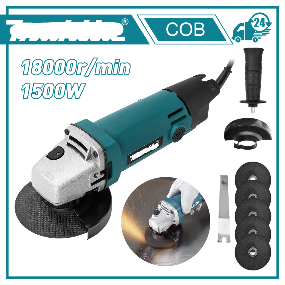 Mk1500W Electric Hand Angle Grinder Electric Power Tool | Shopee ...