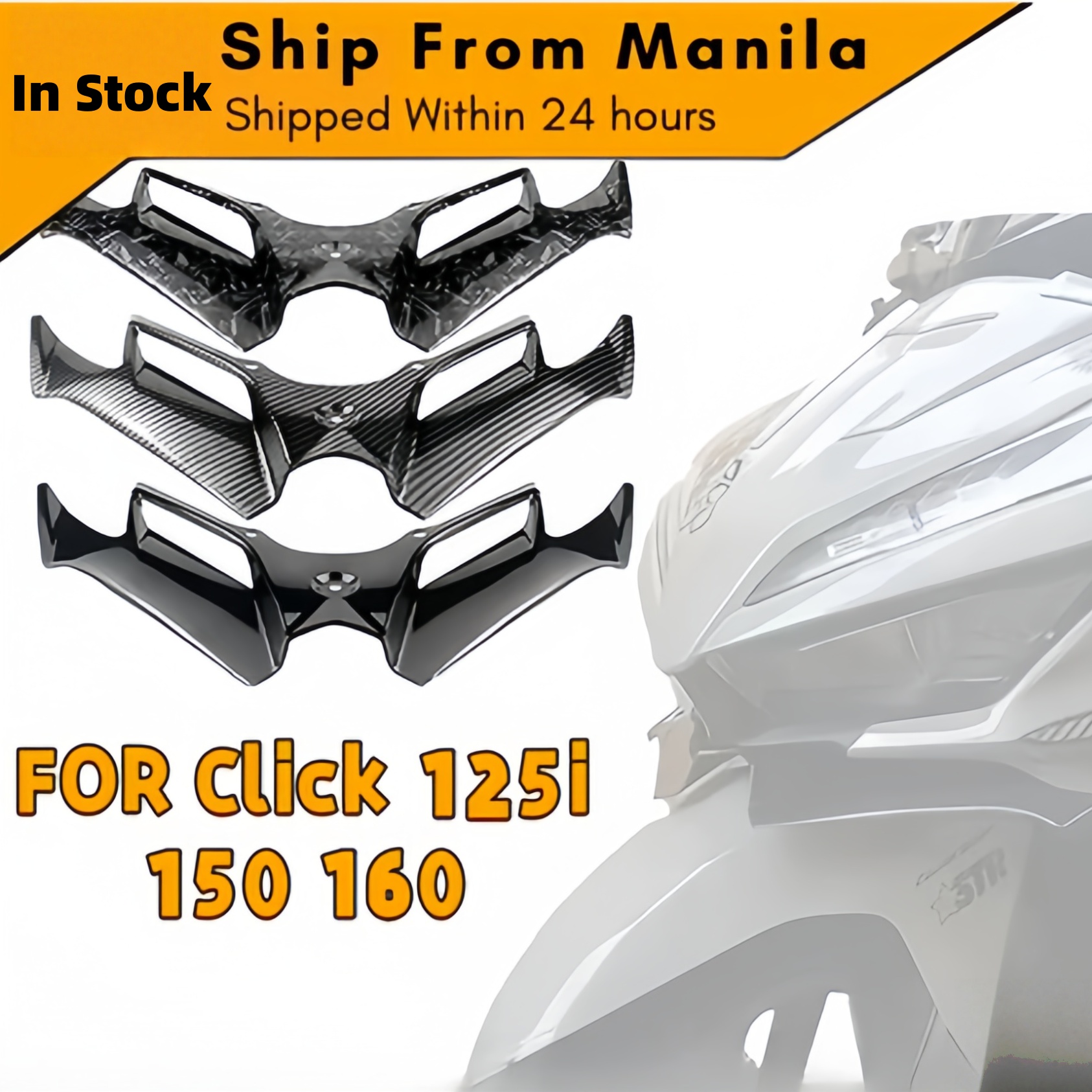 HONDA Click 125i 150 160 V1 V2 Motorcycle Winglet Aerodynamic Wing Kit ...