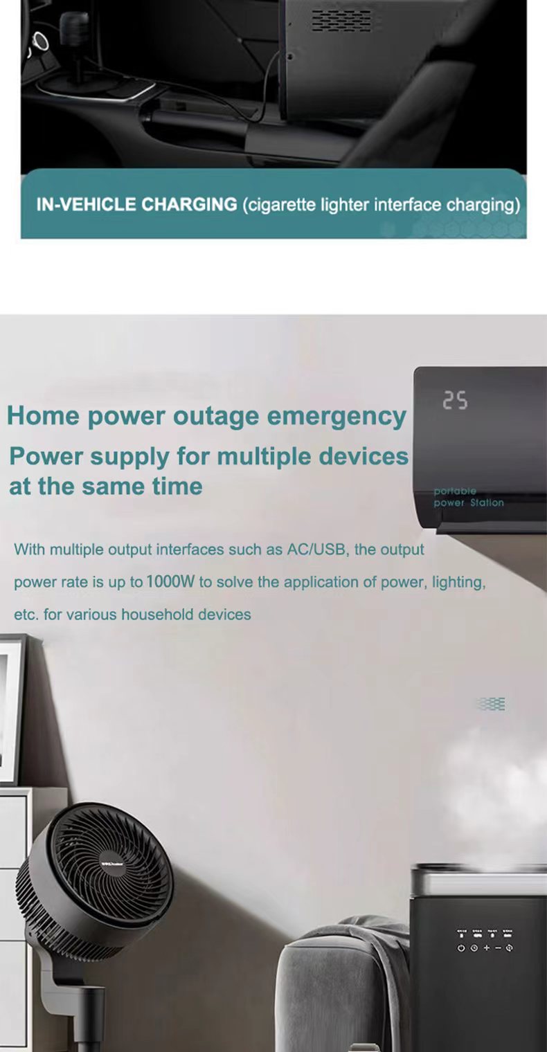 Portable 988,000mAh Solar Power Station, 1000W-400W High Capacity ...