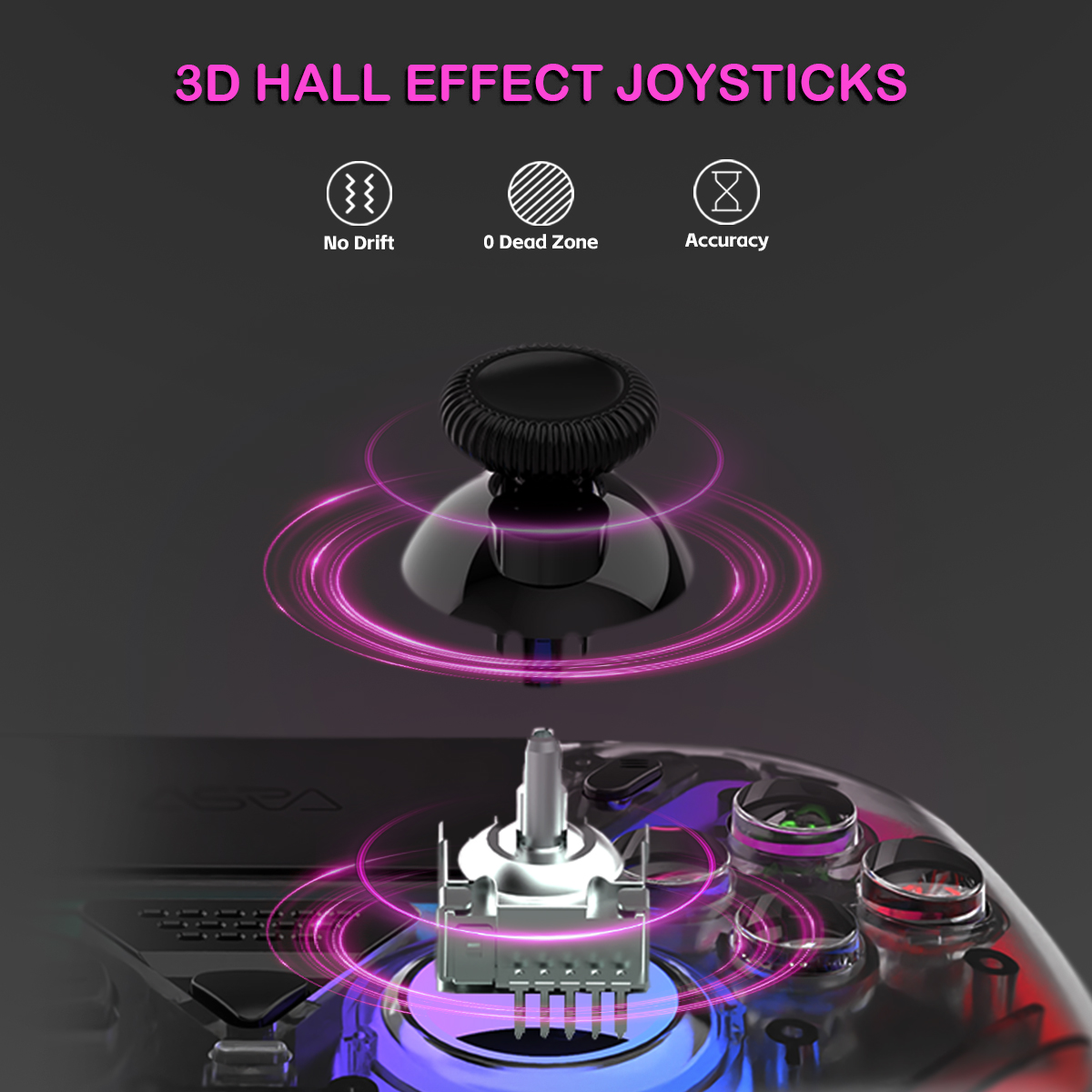 ASRVA SG-X RGB Wireless Controller for PS5, PC, Mobile | Hall Effect ...